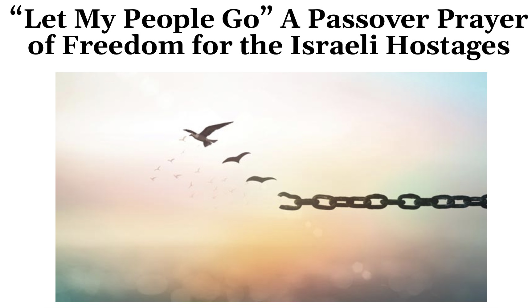 Passover greetings from Around the Block – Around the Block